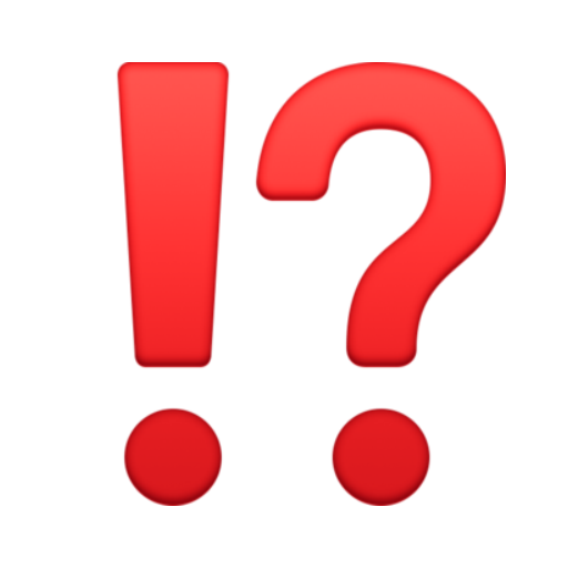 ⁉️ Emoji Exclamação com Interrogação - Emojis para Copiar