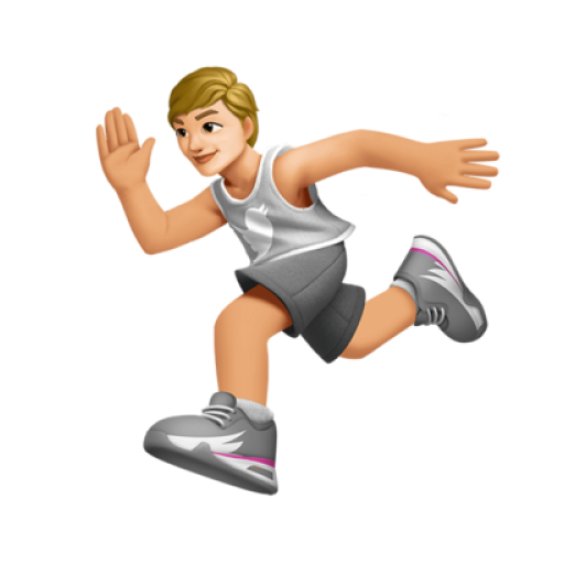 🏃🏼 Emoji Pessoa correndo: tom de pele médio-claro - Emojis para Copiar