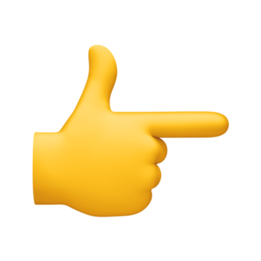 👉 Emoji Dedo Indicador Apontando Para Direita - Emojis para Copiar