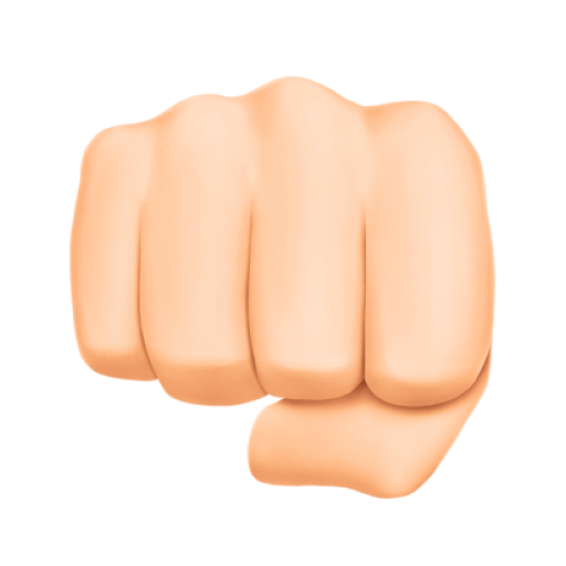 👊🏻 Emoji Punho que se aproxima : Tom de pele claro - Emojis para Copiar