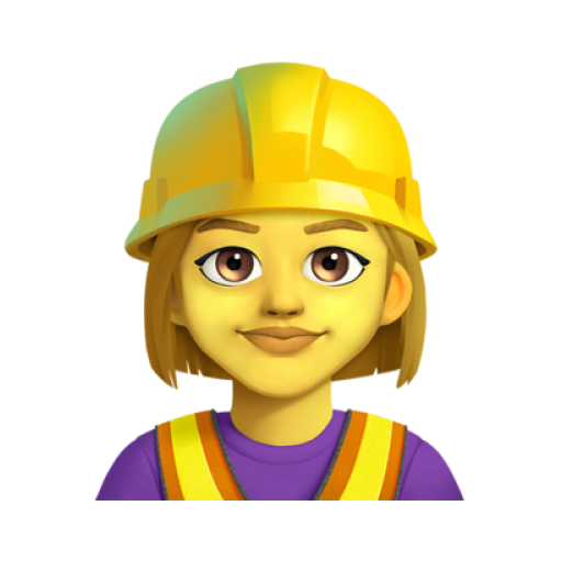 👷‍♀️ Emoji Mulher trabalhadora da construção civil - Emojis para Copiar