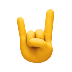 🤘 Emoji Saudação Do Rock - Emojis para Copiar