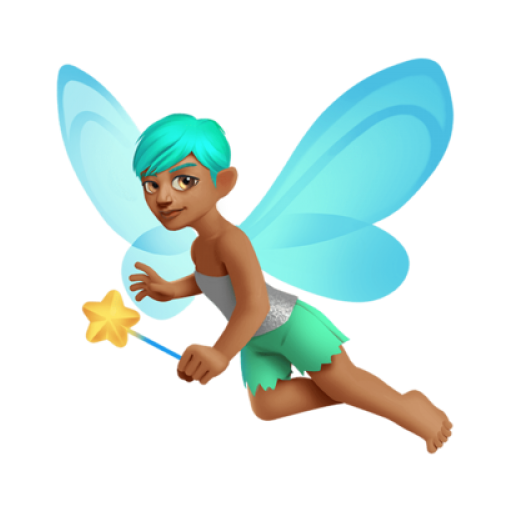 🧚🏽 Emoji Fada: Tom de pele médio - Emojis para Copiar