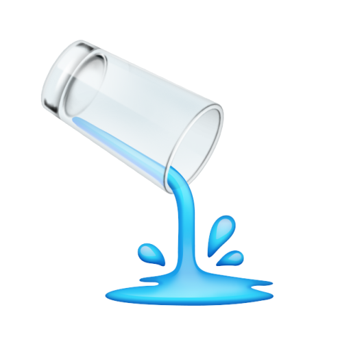 🫗 Emoji Copo Derramando Água - Emojis para Copiar